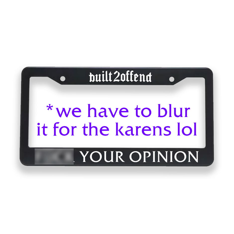 LICENSE PLATE FRAMES – Built2Offend